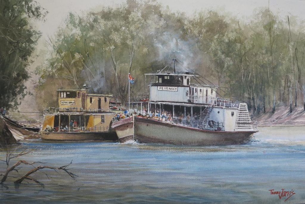 Terry Jarvis painting 4 - Aussie Redback Tours